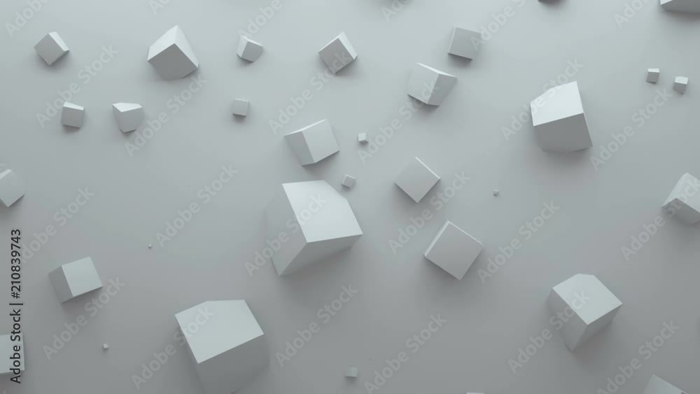 3d render abstract background. Simple plane with geometry shapes that ...