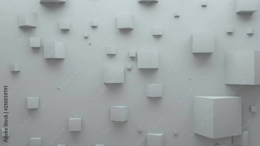 3d render abstract background. Simple plane with geometry shapes that ...