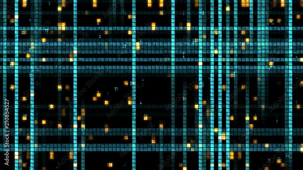 Video „3d render background made of square forms with different ...