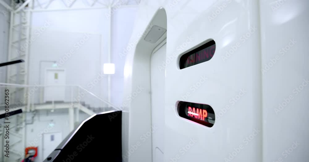 Airliner Flight Simulator Training/Ramp Sign blinking Stock 비디오 | Adobe ...