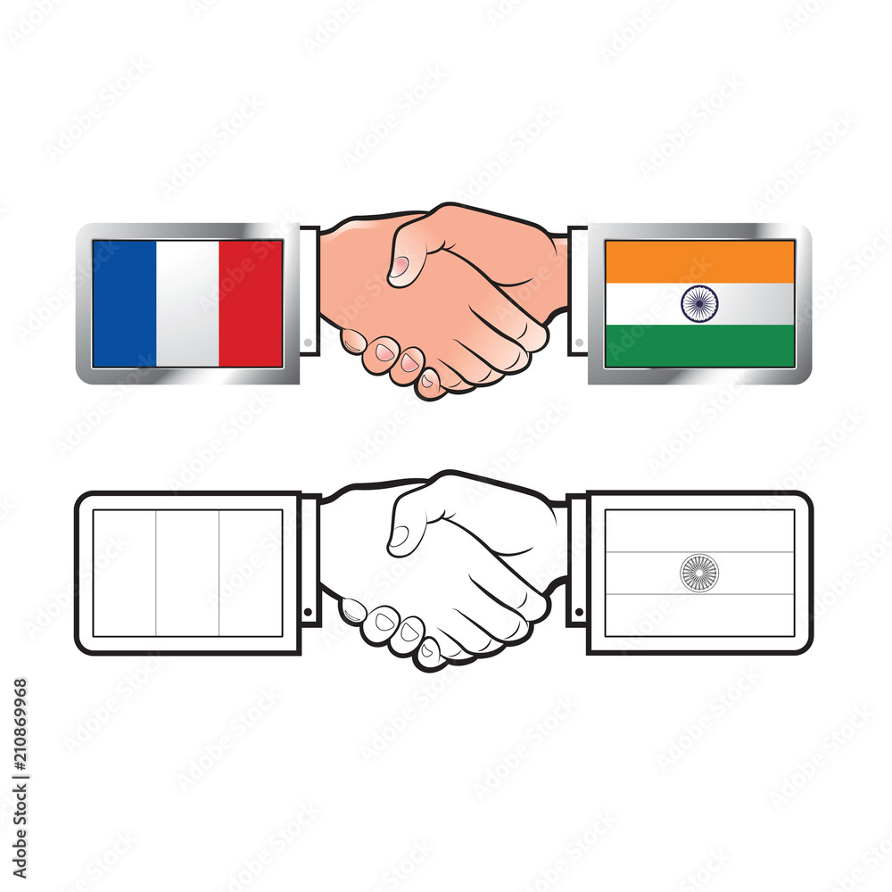 French And Indian Flags