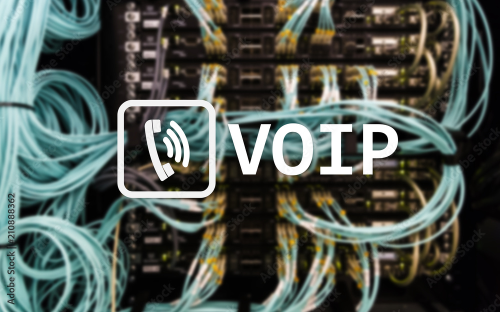 VOIP, Voice over Internet Protocol, technology that allows for speech ...