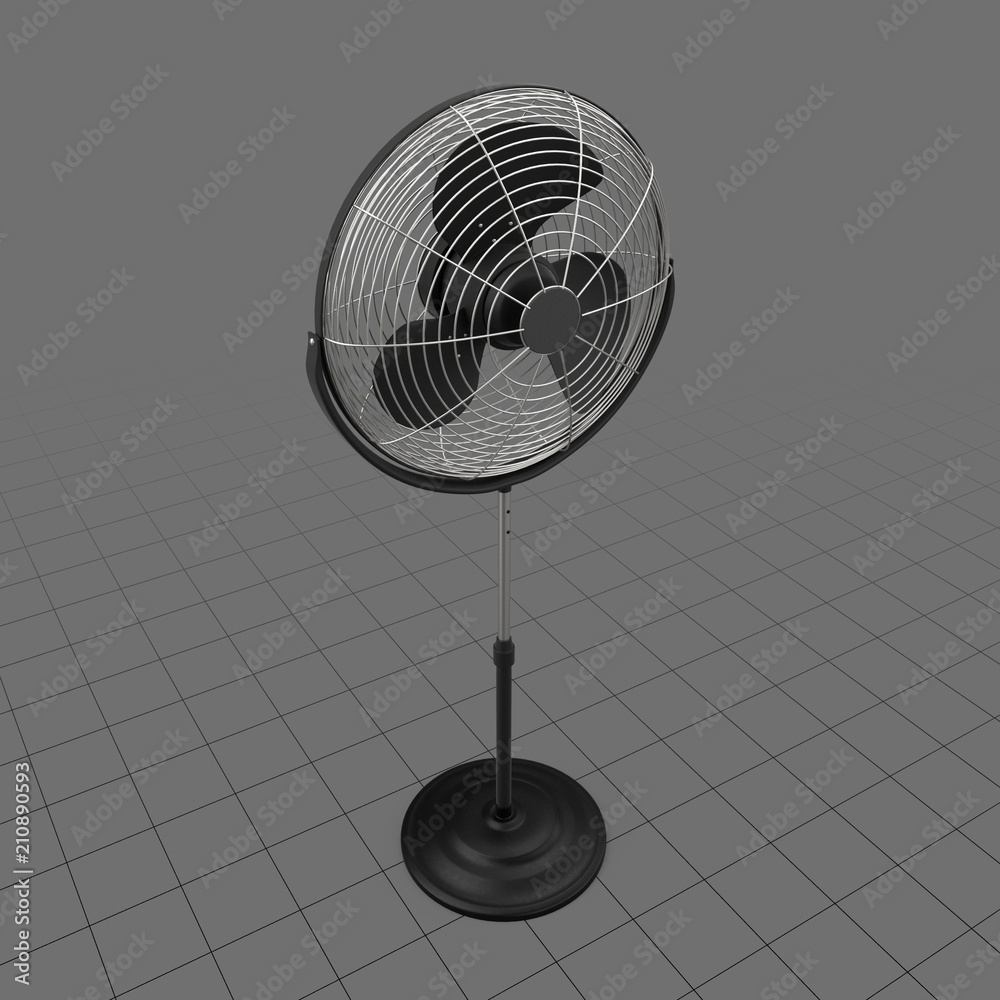 Standing fan Stock 3D asset | Adobe Stock
