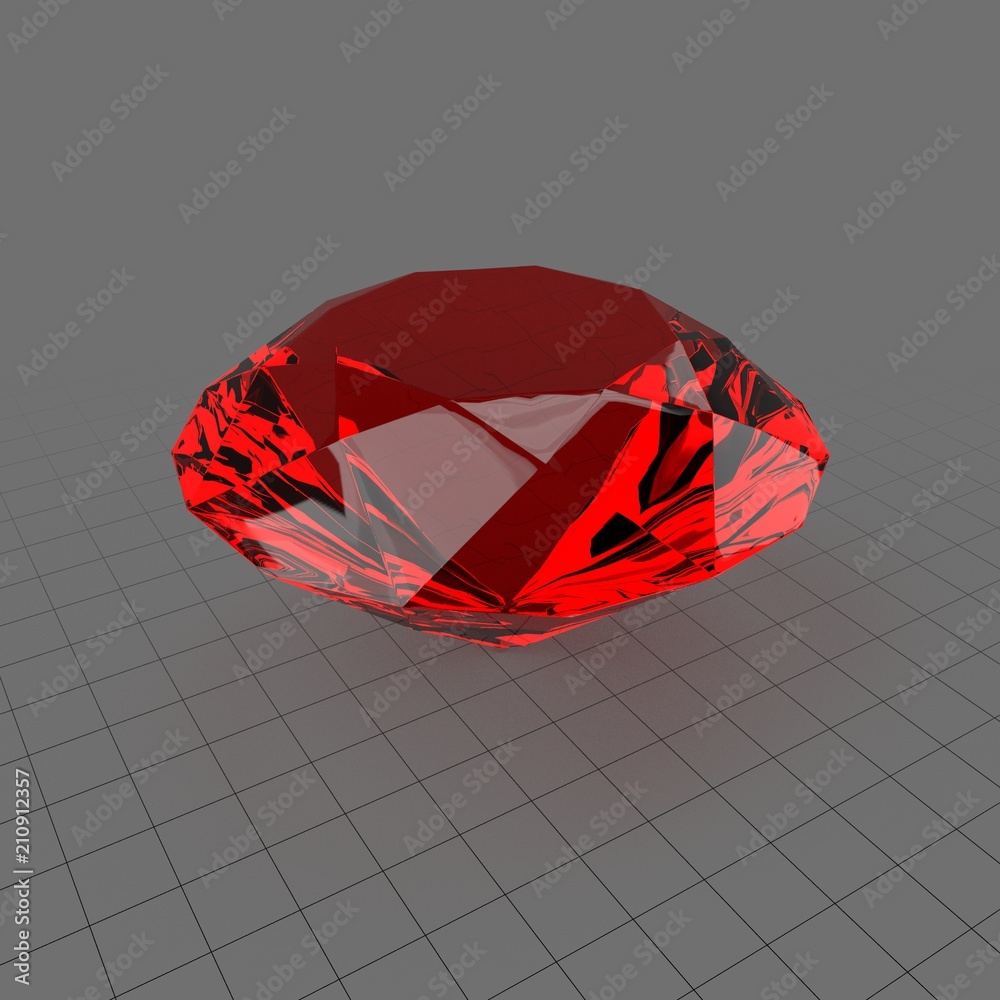 Stylized diamond Stock 3D asset | Adobe Stock