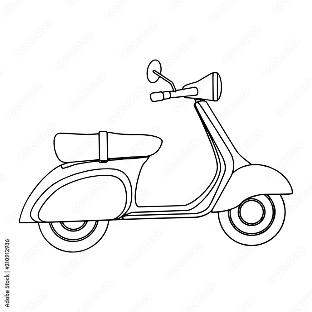 Motorcycle cartoon illustration isolated on white background for ...
