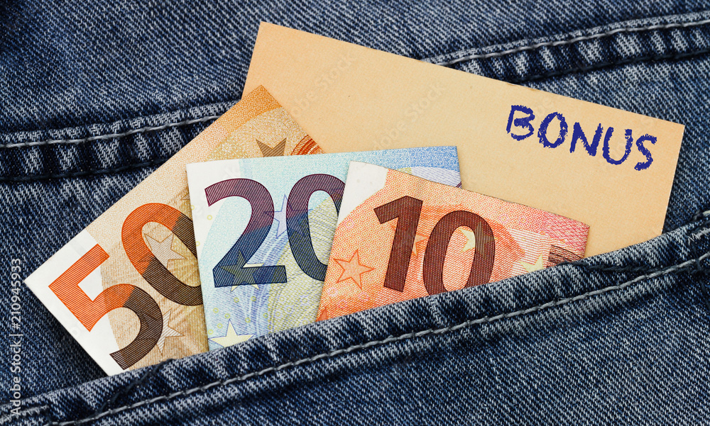 Bonuszahlung Stock-Foto | Adobe Stock