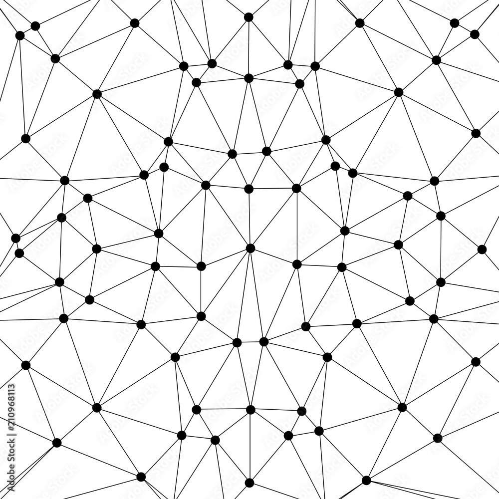 Connect Lines And Dots Vector Technology Background Black And White connect-lines-and-dots-vector-technology-background-black-and-white