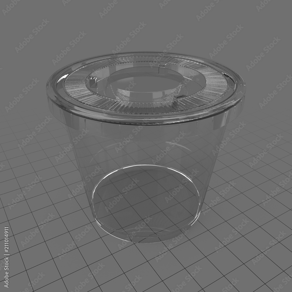 Closed plastic cup Stock 3D asset | Adobe Stock