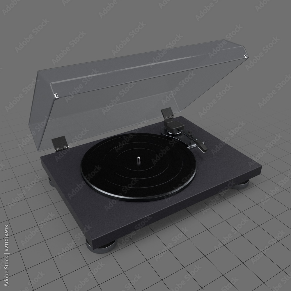 Modern record player Stock 3D asset | Adobe Stock
