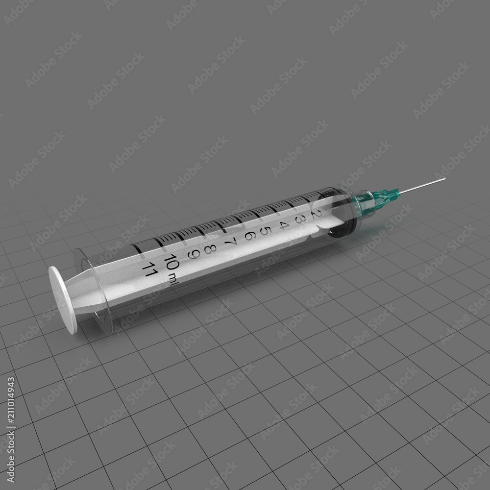 Syringe needle Stock 3D asset | Adobe Stock