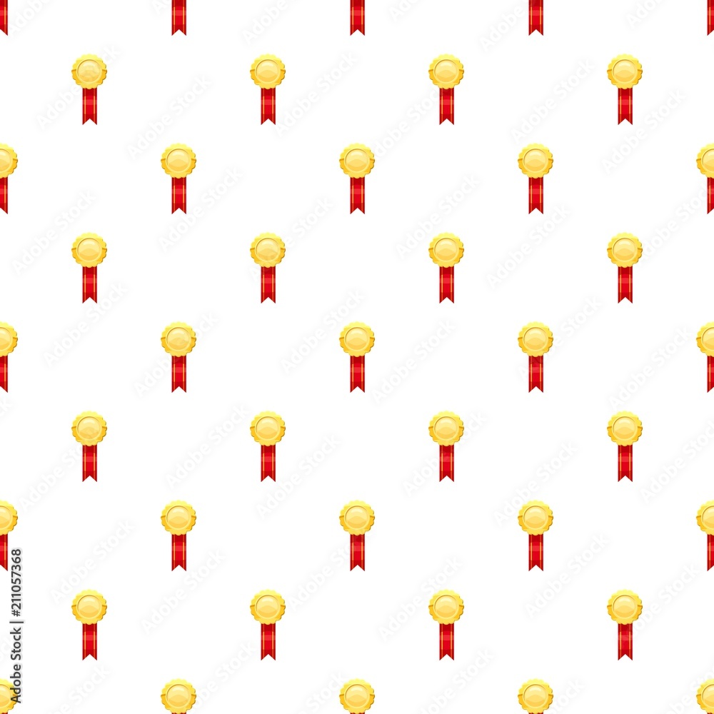 Gold award pattern seamless repeat in cartoon style vector illustration ...