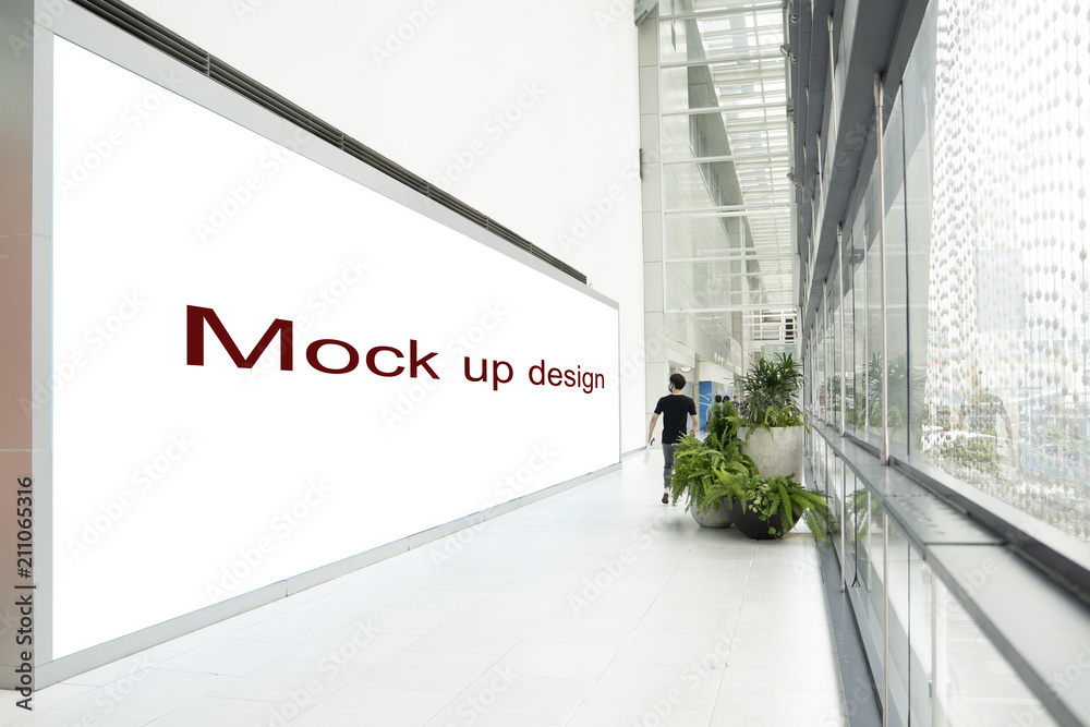 Blank standing sign with copy space for text messege or mock up content ...