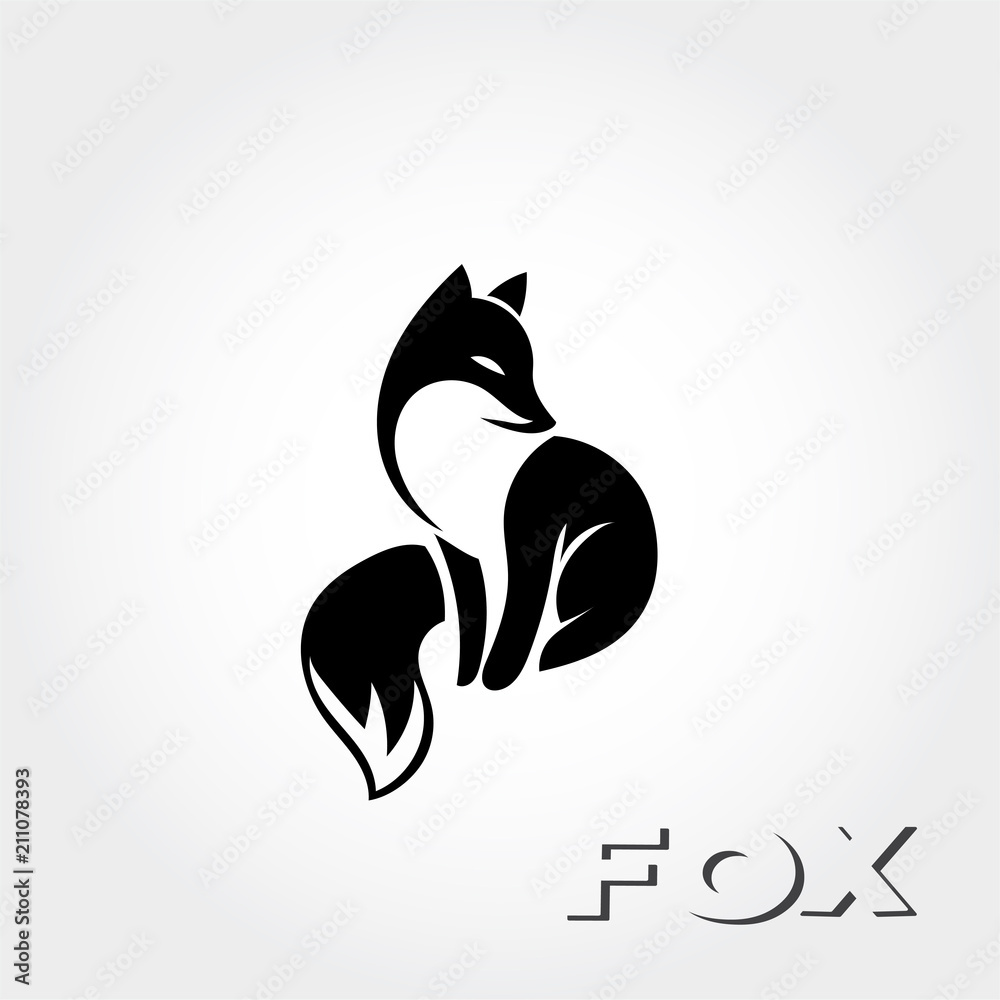 Sitting Fox Silhouette