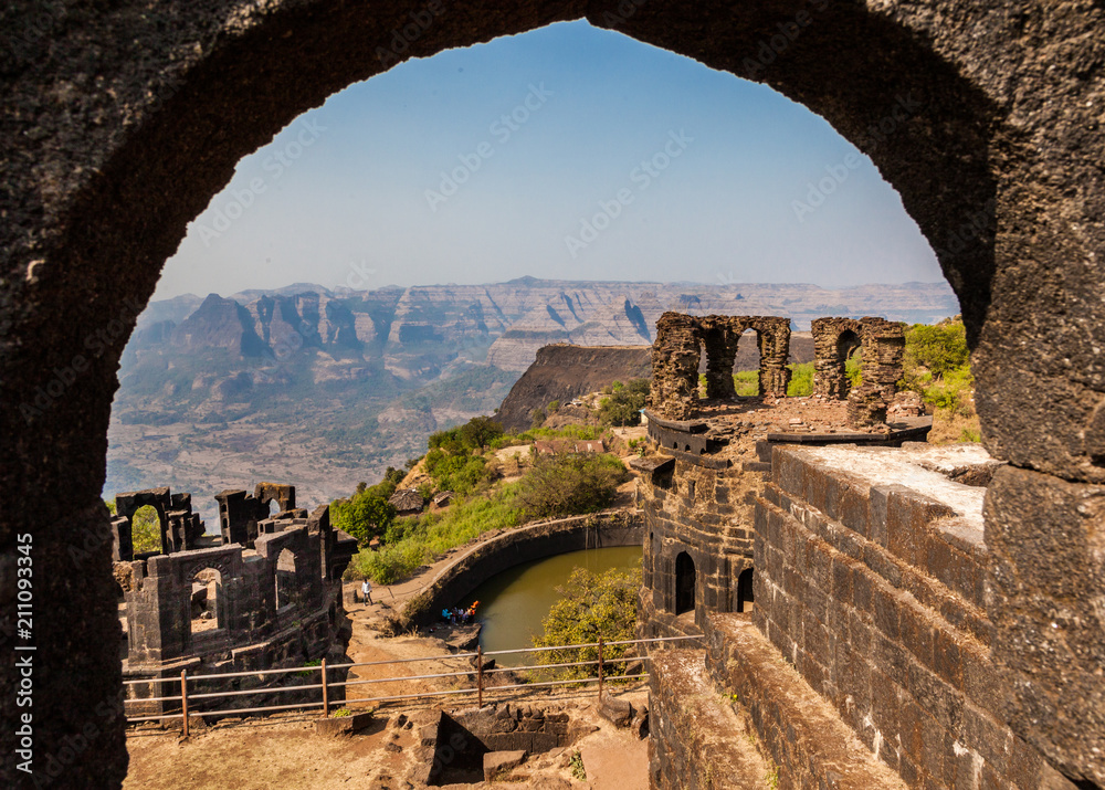 Raigad Fort, Maharastra, Indien Stock Photo | Adobe Stock