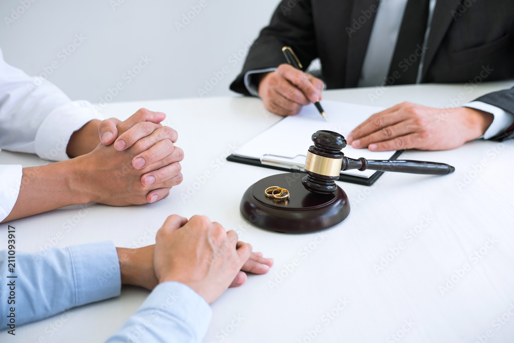 Agreement prepared by lawyer signing decree of divorce (dissolution or ...