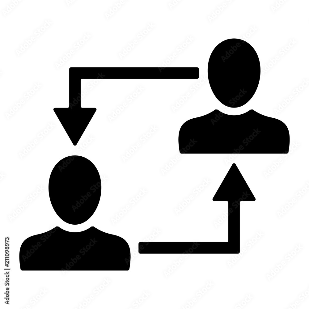 Icon - Zusammenarbeit Stock-Vektorgrafik | Adobe Stock