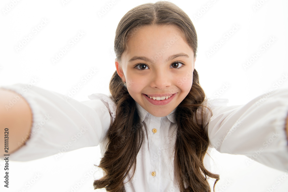Cute Teen Uniform Selfie