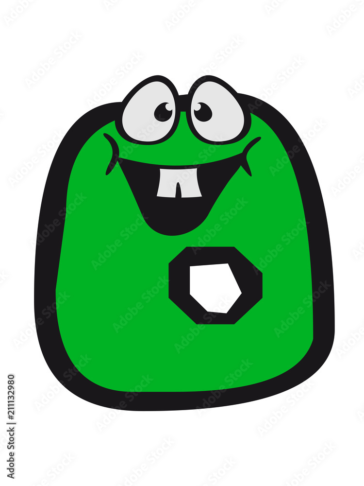 O buchstabe name schreiben cartoon comic gesicht lustig lebendig logo ...