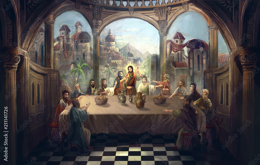 the last supper Stock Illustration | Adobe Stock