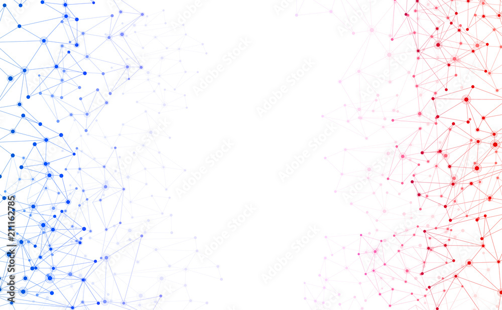 White global communication background with colorful network. Stock ...