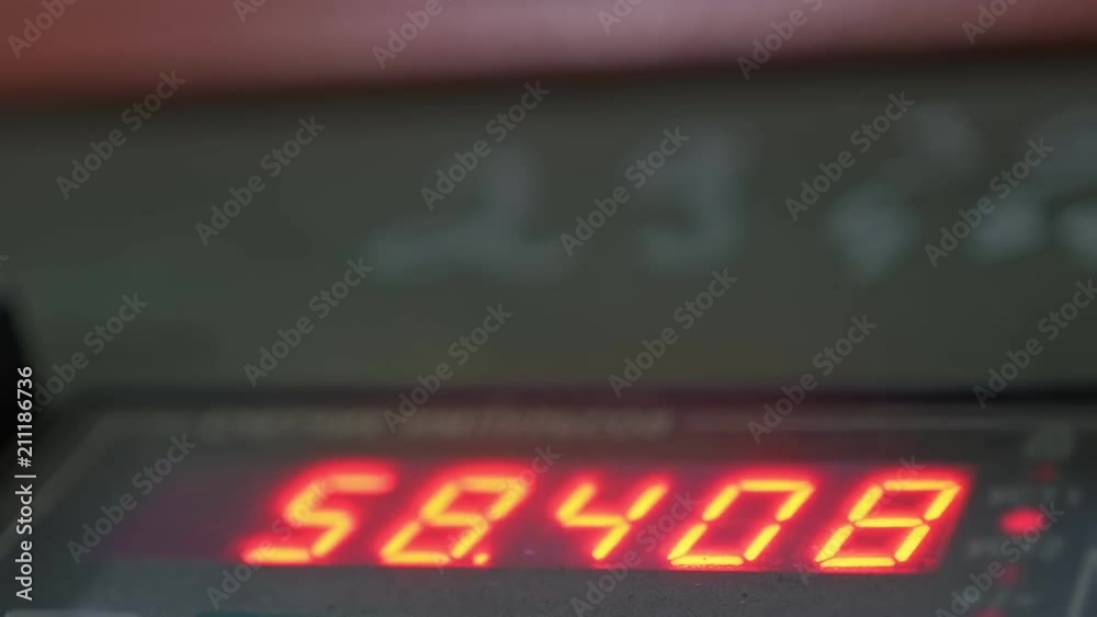 Electronic digital dial meter counter pipe. Manufacture of plastic ...