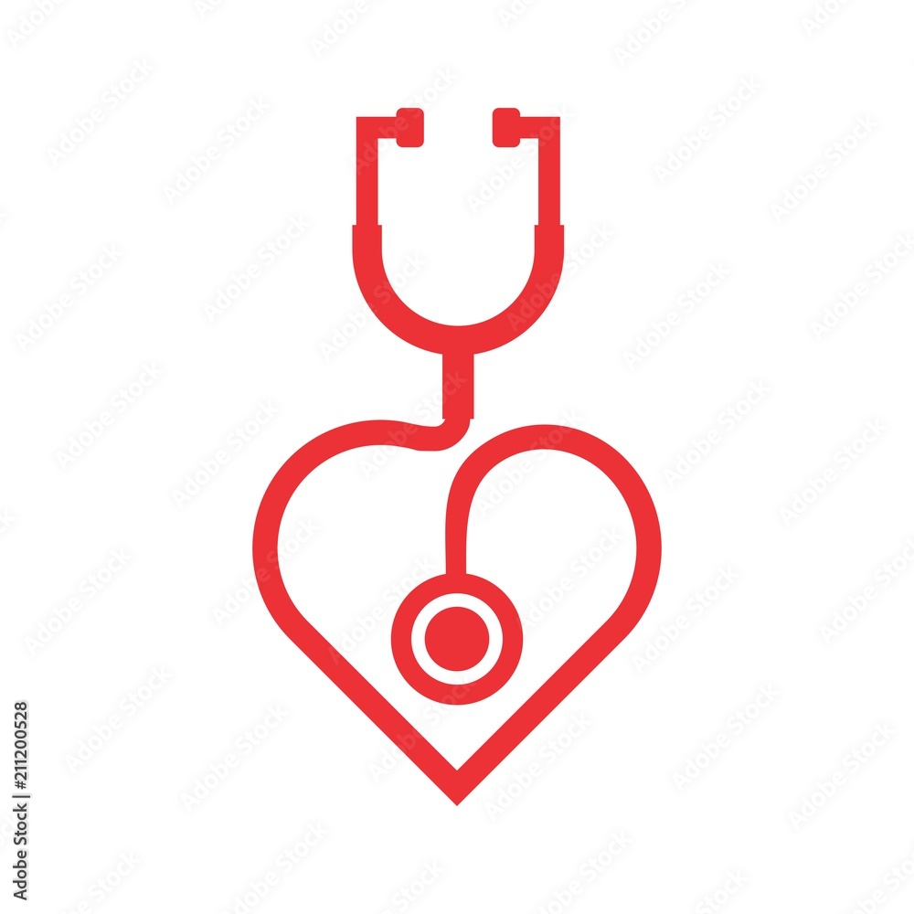 stethoscope logo. medical icon. health symbol. vector eps 08. Stock ...