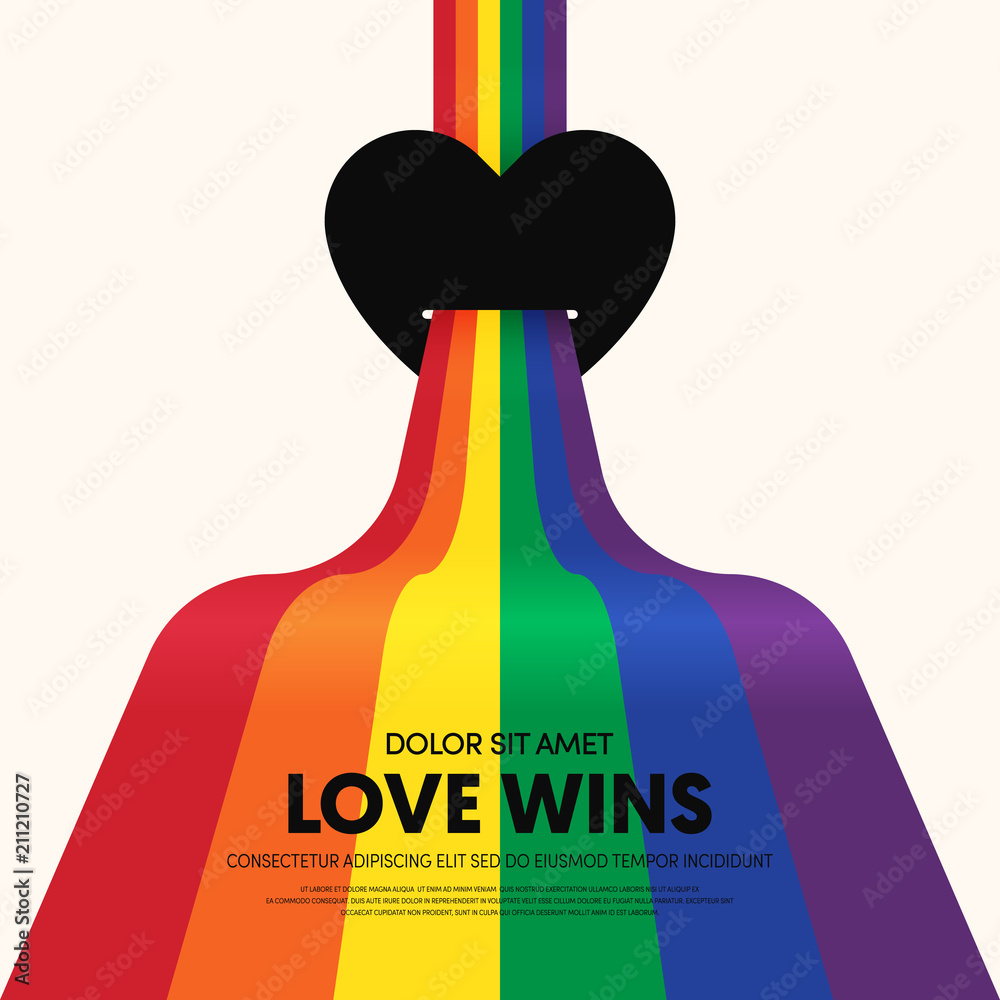 LGBT community poster template background Stock Vector | Adobe Stock