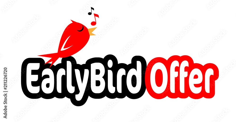 Early bird offer Stock Vector | Adobe Stock