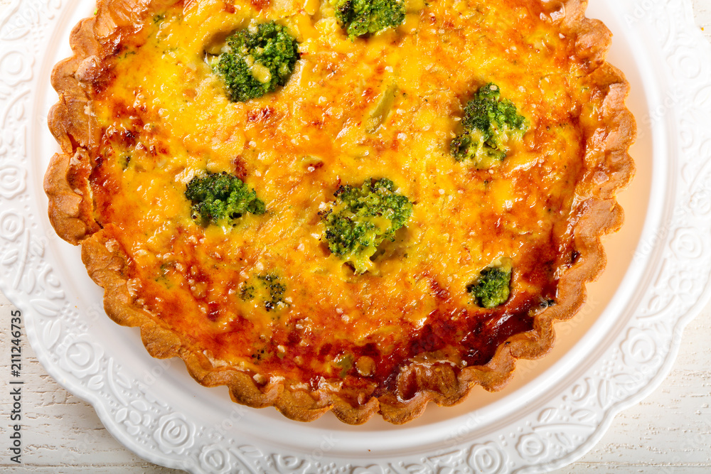 Russian kish pie Stock Photo | Adobe Stock