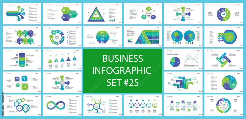 Set of accounting or economics concept infographic charts. Business ...