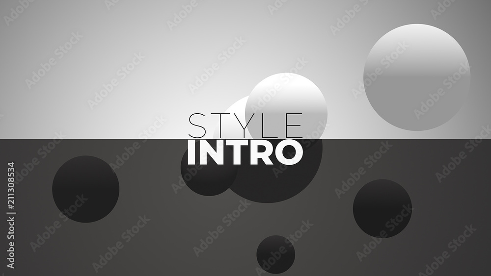 Modern Floating Circles Title Stock Template | Adobe Stock
