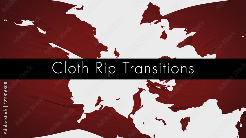 Cloth Rip Transitions Stock Template | Adobe Stock