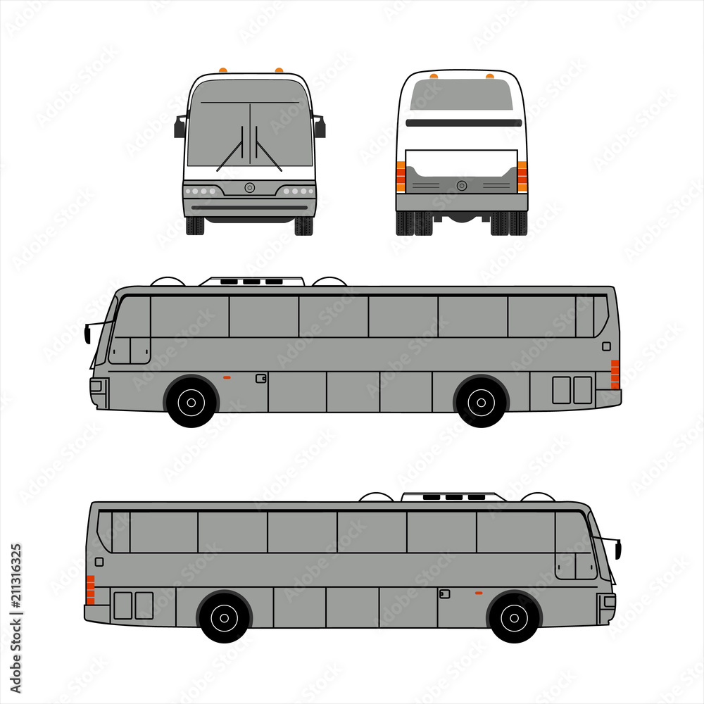 Public Bus Side View