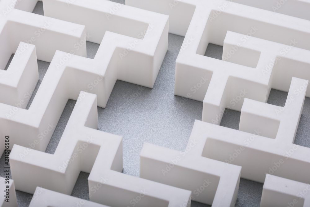 Elevated View Of Labyrinth Stock-Foto | Adobe Stock