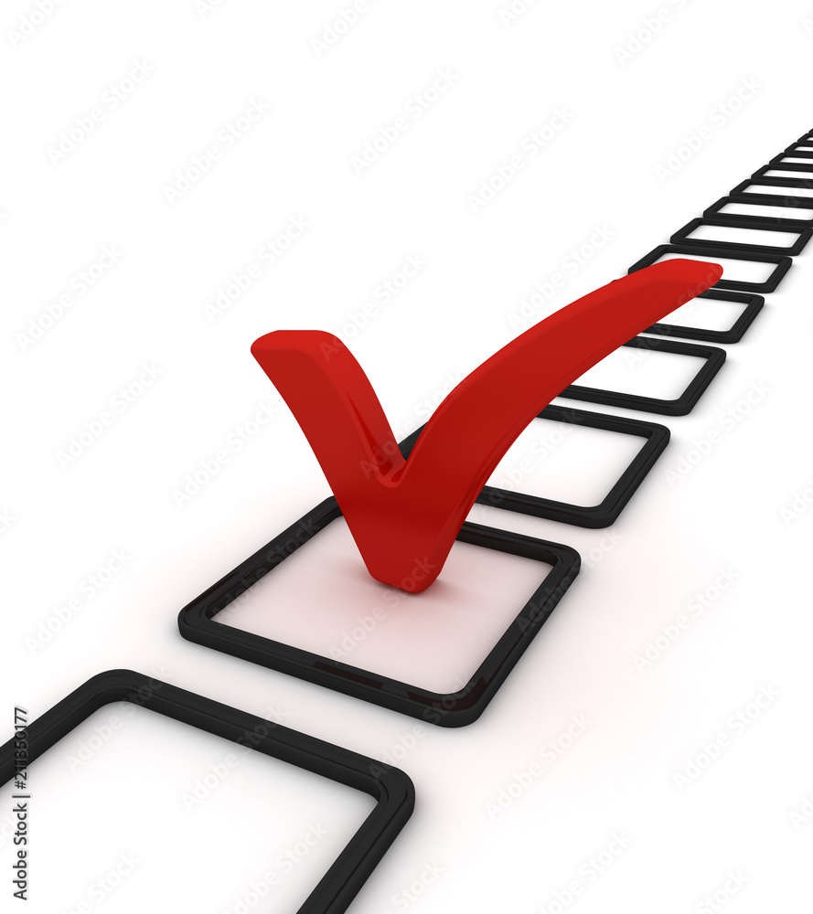 Checklist and check mark Stock Illustration | Adobe Stock