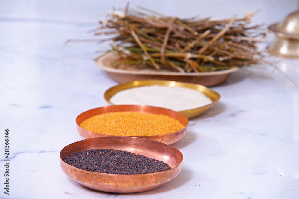 Indian Traditional Homam Material Stock Photo | Adobe Stock