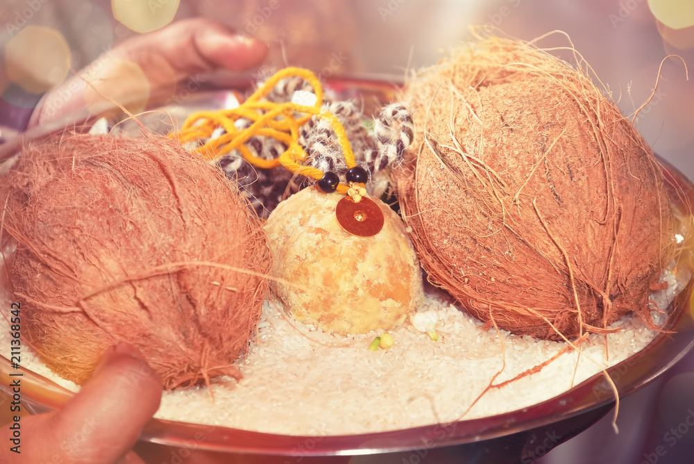 Indian Traditional Thaali - Hinduism Concept Stock Photo | Adobe Stock