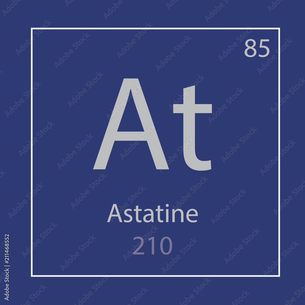 Astatine At chemical element icon- vector illustration Stock Vector ...