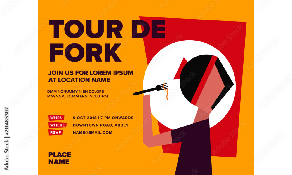 Food Tasting Event Promotion Design Template for Poster / Social ...