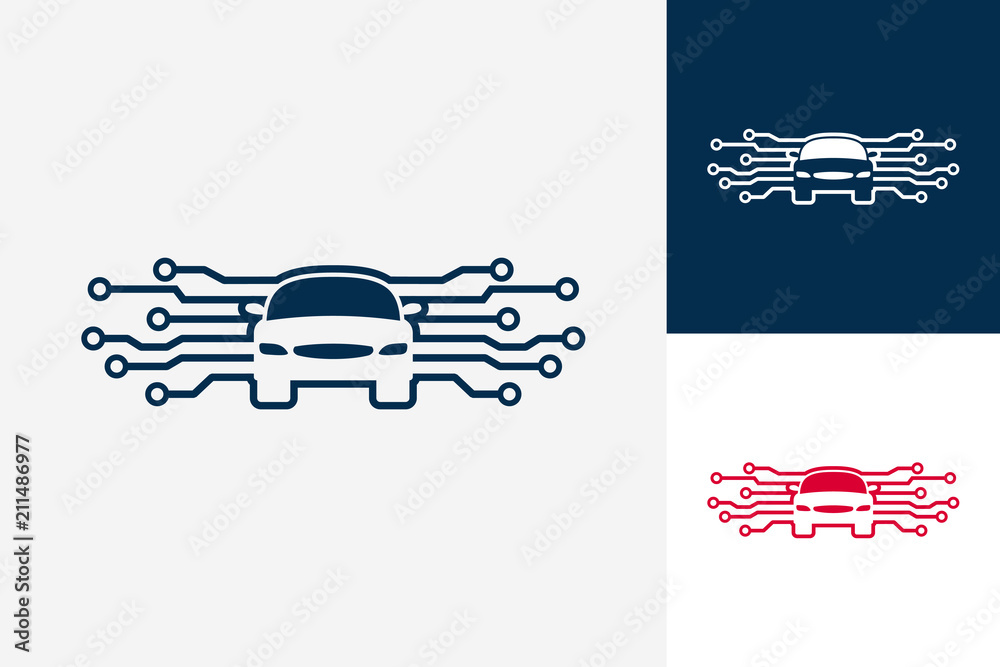 Car Digital Logo Template Design Vector, Emblem, Design Concept ...