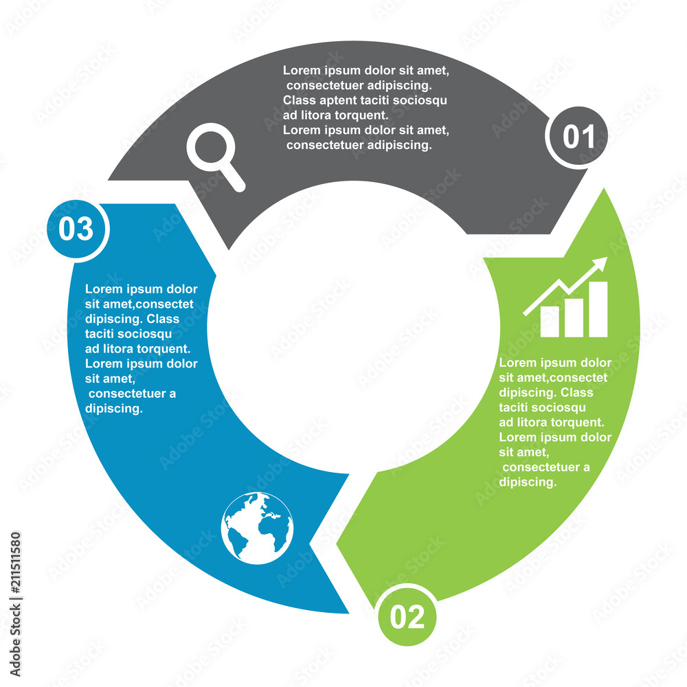 3 Step Vector Element In Three Colors With Labels Infographic Diagram 3-step-vector-element-in-three-colors-with-labels-infographic-diagram