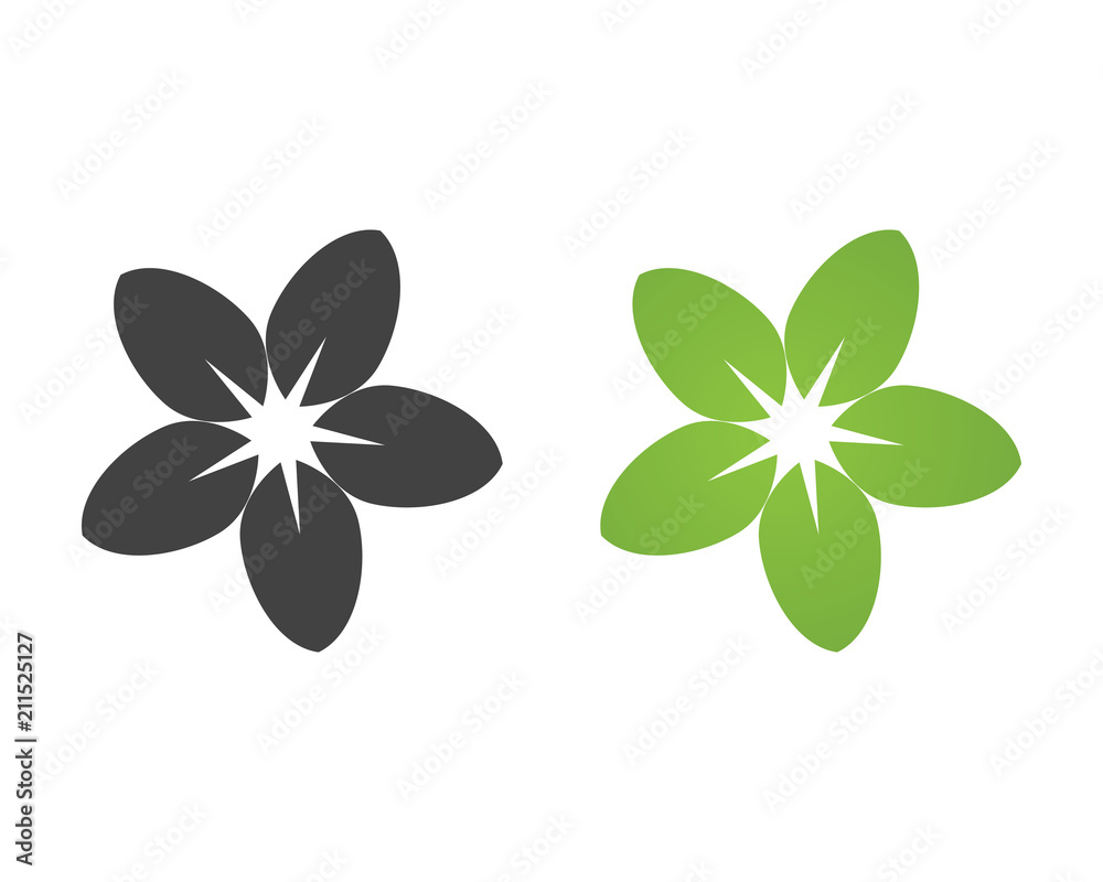 Jasmine flower icon vector illustration design logo template Stock ...