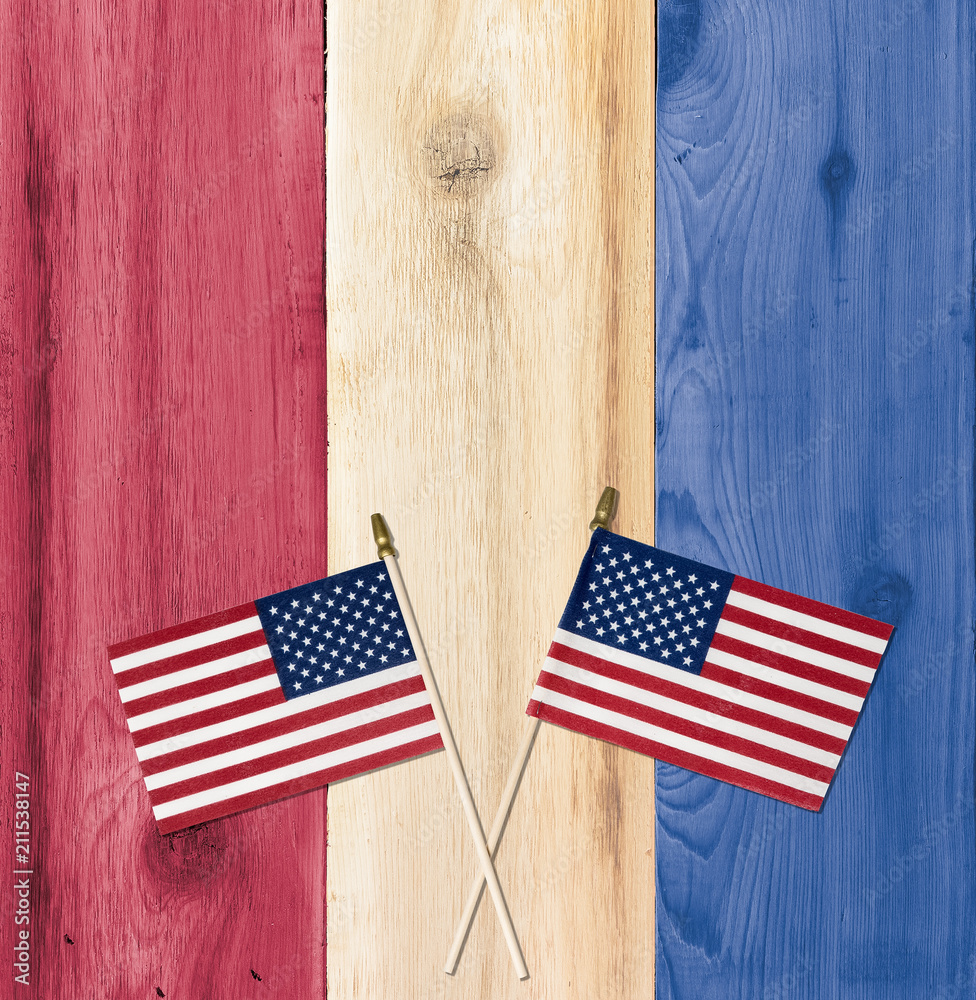 USA colors of flag with flags for Independence day Stock Photo | Adobe ...