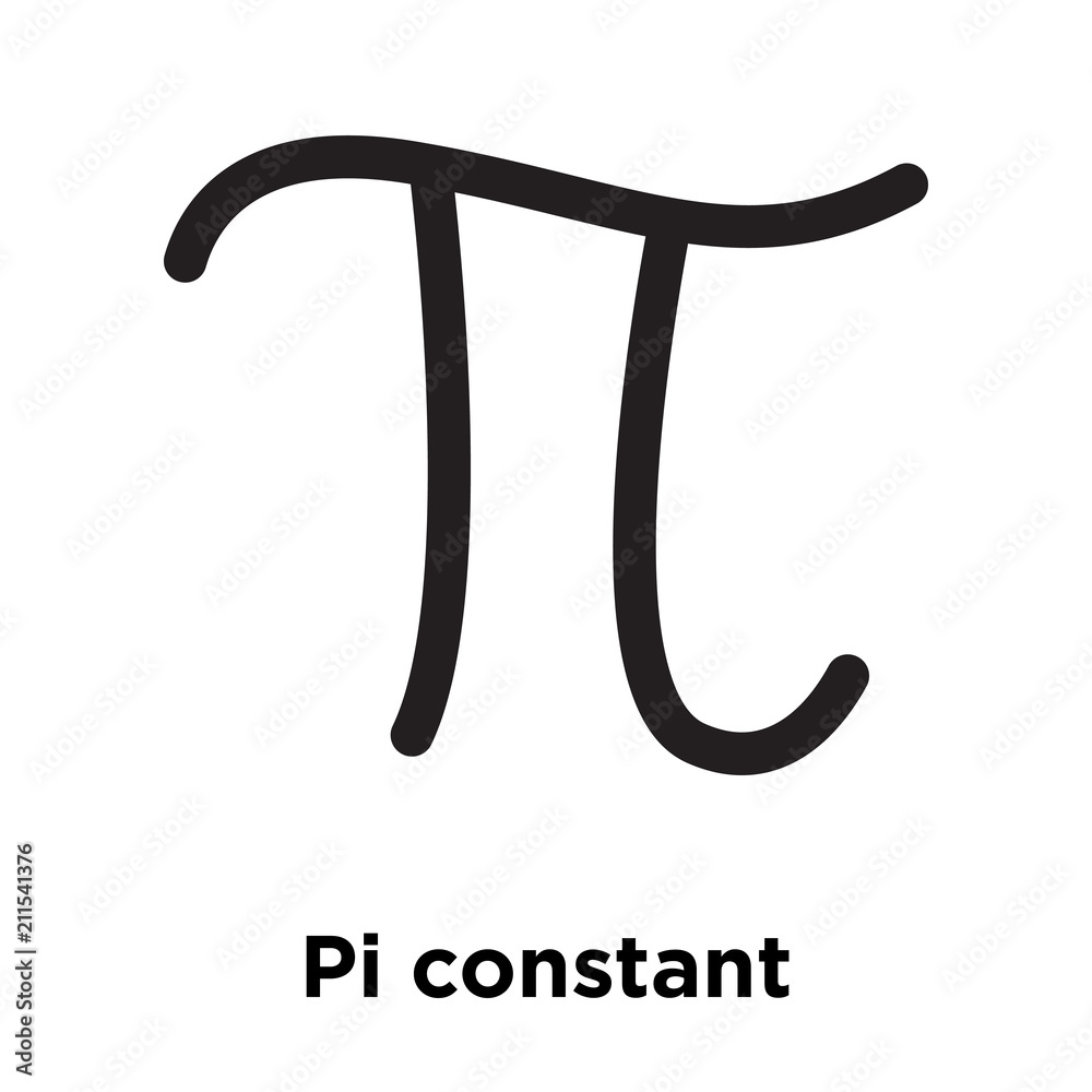 Pi constant symbol icon vector sign and symbol isolated on white ... Pi constant symbol icon vector sign and symbol isolated on white ...