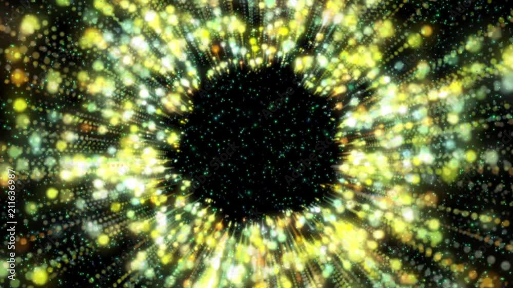 An animated background with particles A looped animation that allows ...