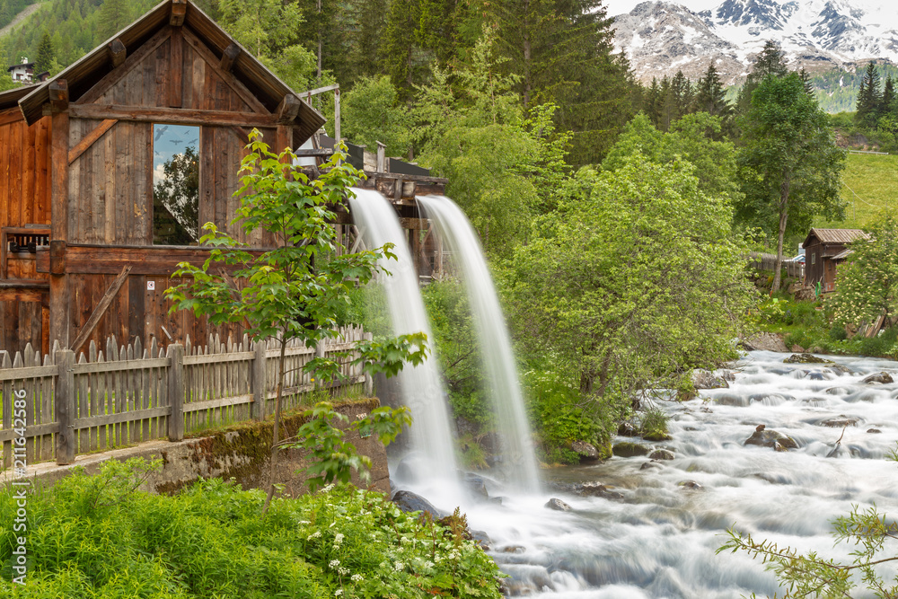 Lahner Säge, historisches Sägewerk in Sankt Gertraud, Ultental ...