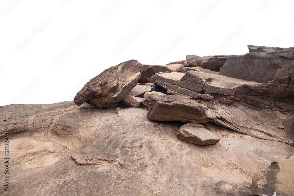 rock isolated on white background Stock Photo | Adobe Stock