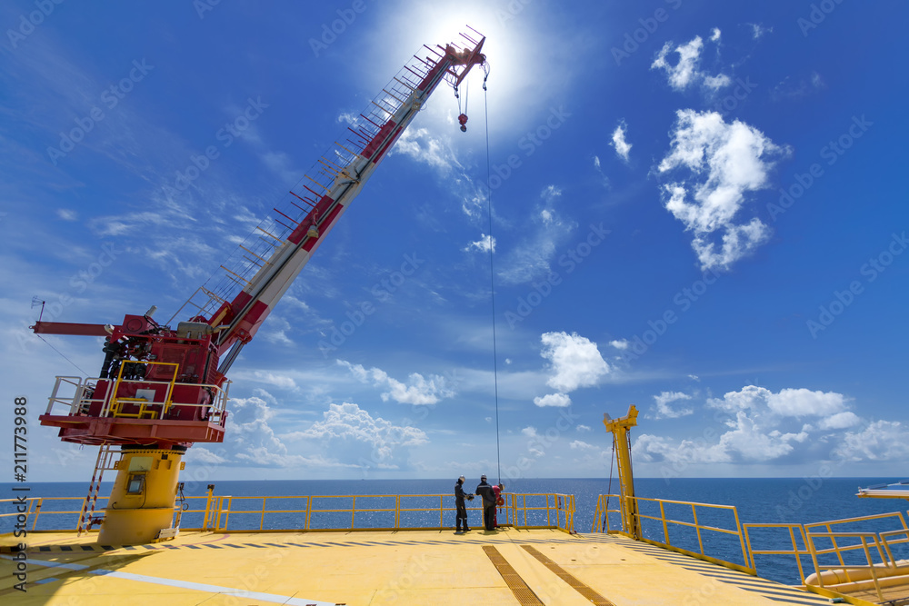 Crane inspector, crane inspector on the job inspec crane operation ...