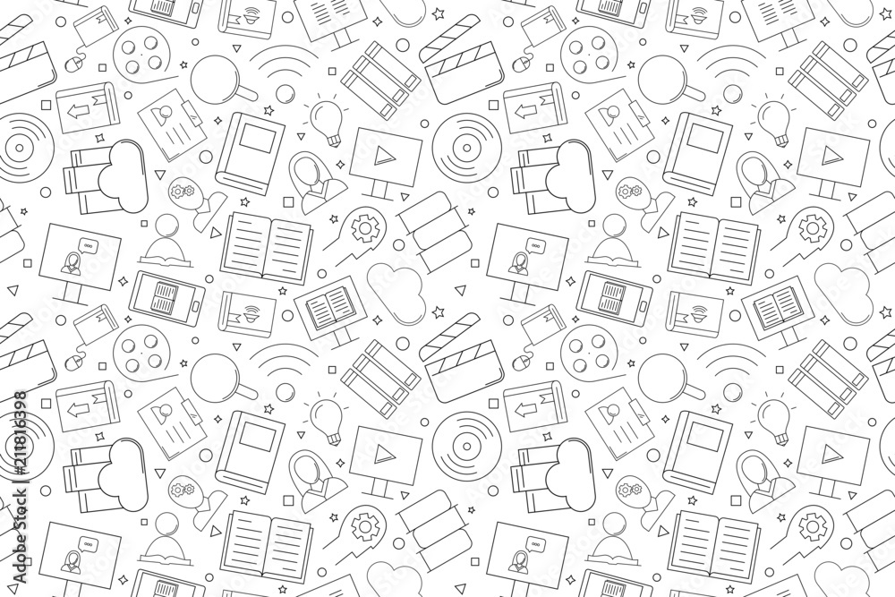 Vector Library and Online Library pattern. Library and Online Library ...