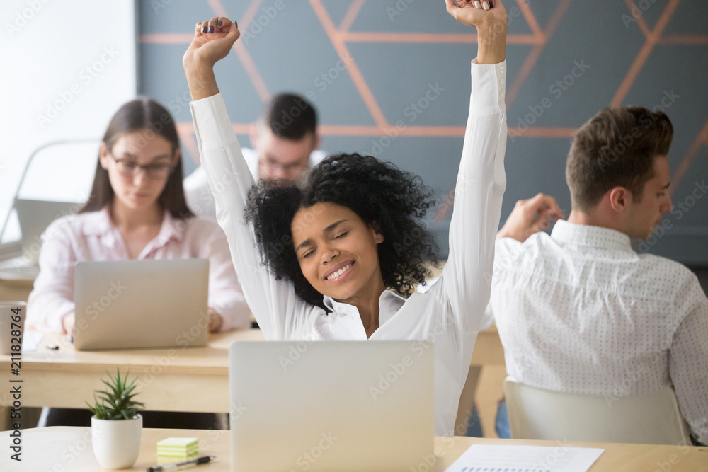 Happy Black Employees